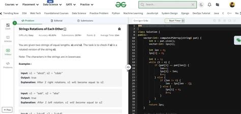 gfg160 geekstreak2025 dsa strings nikhil trivedi