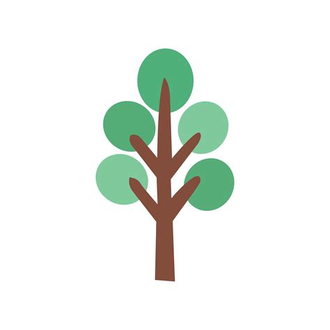 A Tree Icon With Green Leaves 46799221 Vector Art At Vecteezy