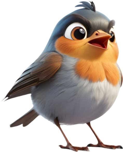 Cute Bird Cartoon Illustration For Projects 49718839 Png