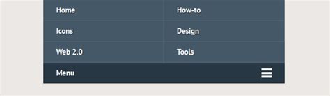 Responsive Menus Tutorials 知更鸟