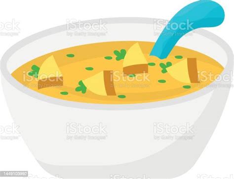 크림 호박 수프 그릇 개념 달콤하고 짭짤한 식사 벡터 아이콘 디자인 패스트 푸드 기호 정크 푸드 기호 인기 있는 저렴 한 좋은 맛 간식 스톡 일러스트 레이 션 건강한