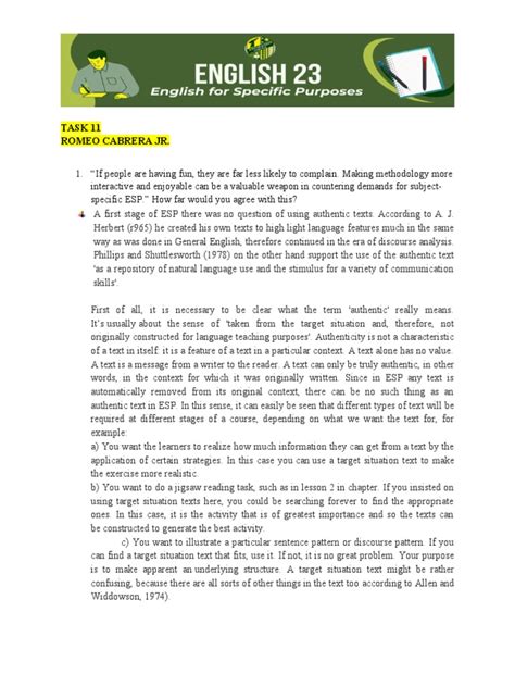 Task 11 Pdf Teachers Learning