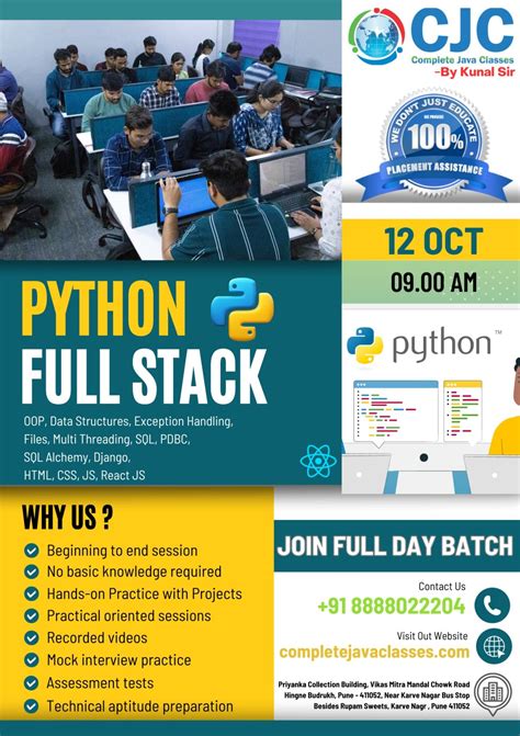 Free Demo On Python Full Stack Training Completejavaclasses Pune