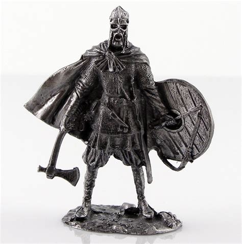 Toy Soldier Viking 10 Century Metal Sculpture Collection 54mm Scale 1