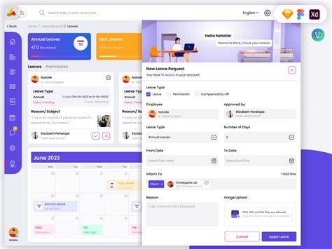 Create New Leave Request Web Ui Template By Vivek K On Dribbble