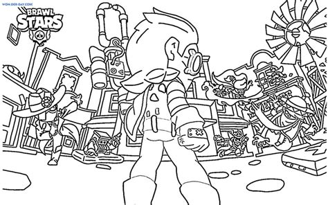 Brawl Stars Coloring Pages Print New Images
