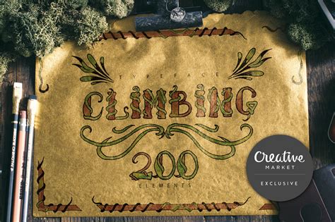 Climbing Font By Smartdesigns · Creative Fabrica