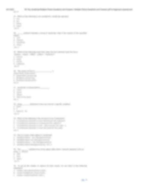 Solution 60 Top Javascript Multiple Choice Questions And Answers Multiple Choice Questions And