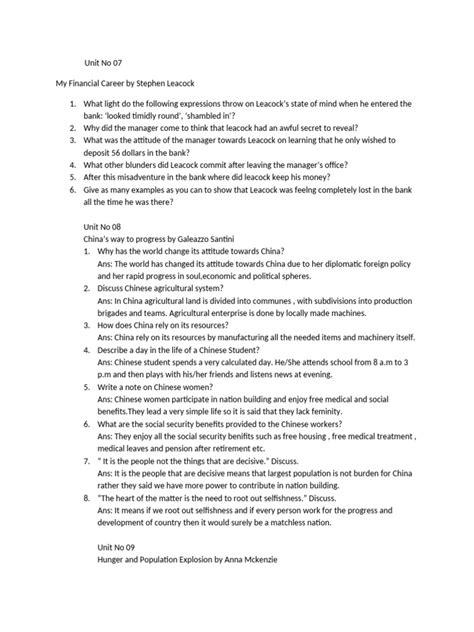 Eng 2nd Year Notes Pdf