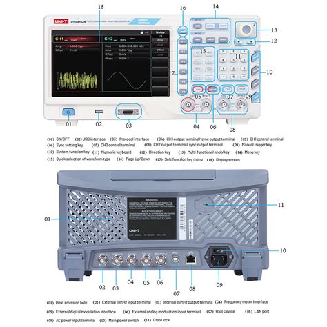 TestEquity UNI T UTG4202A Arbitrary Waveform Generator 2 CH 200 MHz 500 MS S UTG4000A