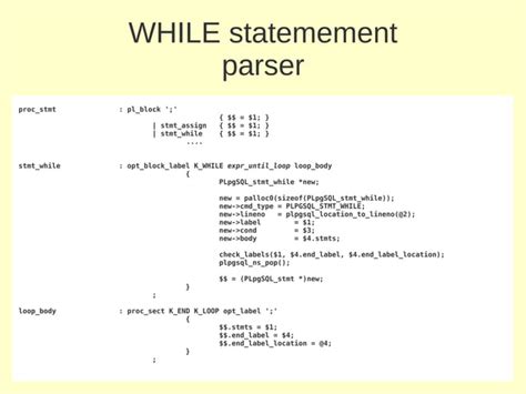 Plpgsql Internals Ppt