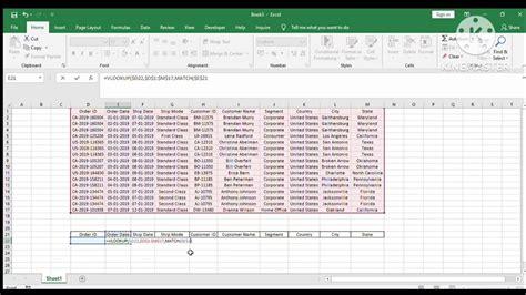 Vlookupmatch Function In Microsoft Excel Youtube