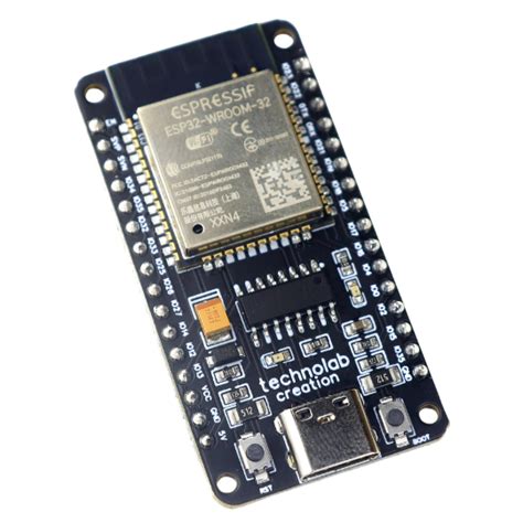 Esp32 Development Board With Usb Type C Connector Technolab Electronics