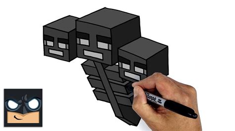 How To Draw A Minecraft Wither Withers Step By Step D