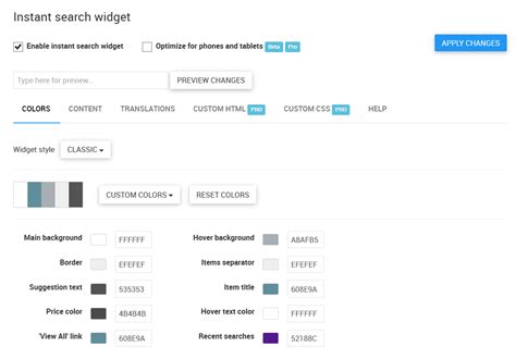 Instant Search Widget — Cs Cart 418x Documentation