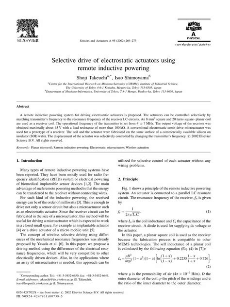 Pdf Selective Drive Of Electrostatic Actuators Using Remote Inductive Powering Dokumen Tips