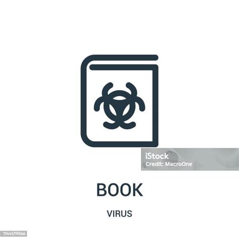 바이러스 수집에서 책 아이콘 벡터 얇은 선 책 개요 아이콘 벡터 일러스트 레이 션입니다 0명에 대한 스톡 벡터 아트 및 기타 이미지 0명 교과서 교육 Istock
