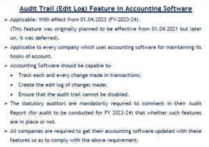 Penalties MCA Notification On Audit Trail W E F