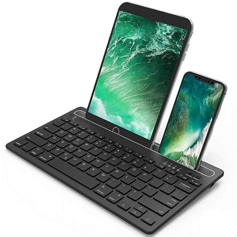 Bluetooth Keyboard For Ipad Iphone Android Apple Windows Streamlined Compact Multi Device
