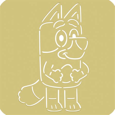 Stencil Bluey Cortadores De Galletas