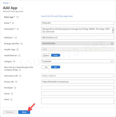 Deploy Bitwarden App Using Intune