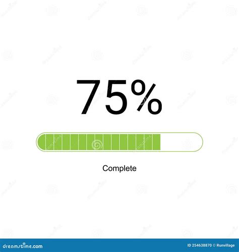 Loading Bar Progress Icons Load Sign Green Vector Illustration System Software Update And