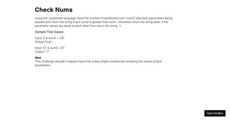 Check Nums Codesandbox