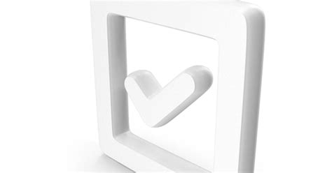 Square Frame Tick Mark 3d Incl White And Square Envato Elements
