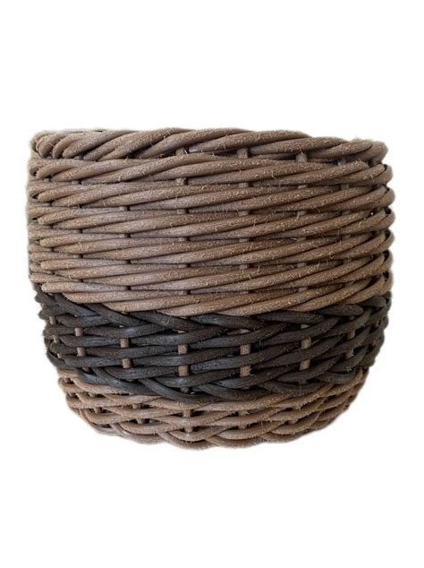 ᐉ Кашпо зі штучного ротангу 5 л Какао Венге КТП2024 • Краща ціна в Києві Україні • Купити в