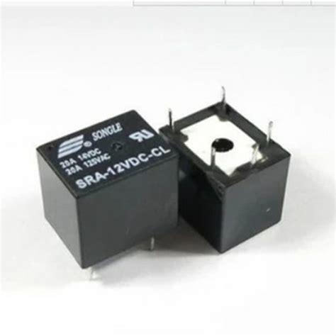 Jual Relay 12v 20a 5 Pin Black Kab Tangerang Lek Electronics Tokopedia