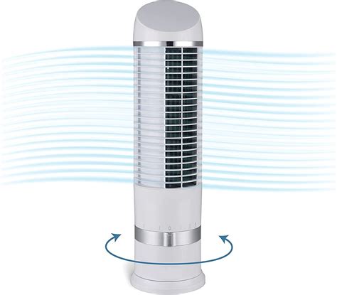 Meown 16 Mini Tower Fan Oscillating 3 Speed Quiet Operation