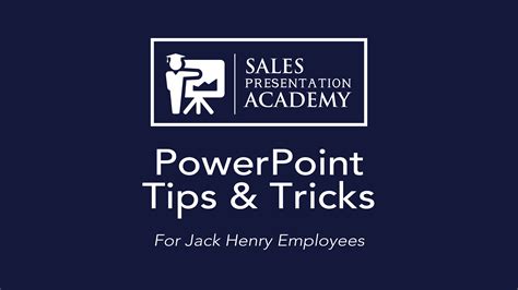 Powerpoint Tips And Tricks Sales Presentation Academy
