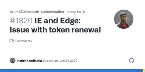 Ie And Edge Issue With Token Renewal · Issue 1820 · Azureadmicrosoft Authentication Library
