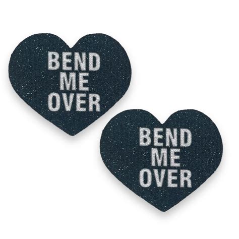 Bend Me Over Heart Glitz Nips Pasties Sasswear