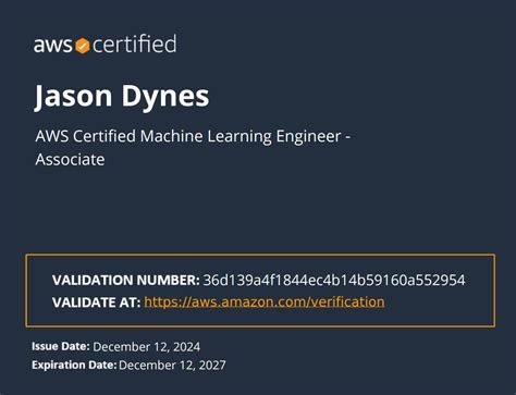 Jason Dynes On Linkedin Aws Machinelearning Certification Ml Awscloud Datascience 10