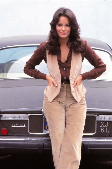 Jaclyn Smith Candid 1970s Pose With Jaguar Xj 5x7 Inch Photograph
