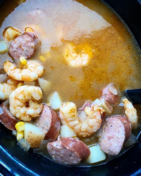 Slow Cooker Shrimp Boil Soup Fit Slow Cooker Queen