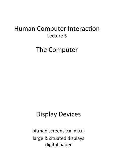 Hci Lecture05 Pdf Printer Computing Typefaces