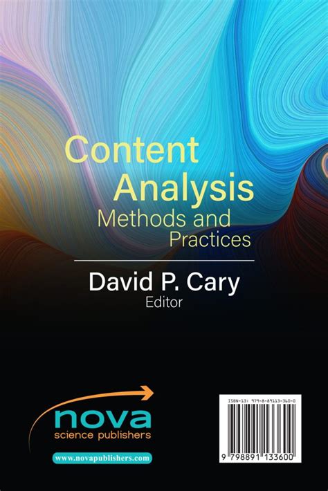 Content Analysis Methods And Practices Nova Science Publishers