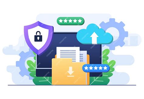 Premium Vector Cloud Computing And Database Service