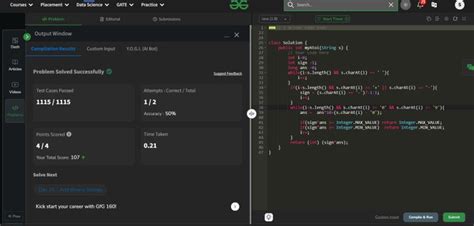 Gfg160 Geekstreak2025 Codingchallenge Problemsolving Geeksforgeeks Sakshi Soni
