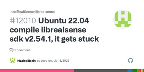 Ubuntu 2204 Compile Librealsense Sdk V2541 It Gets Stuck · Issue 12010 · Intelrealsense