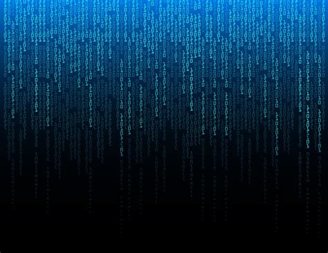 Blue Binary Cyber Circuit Future Technology Concept Background 690000