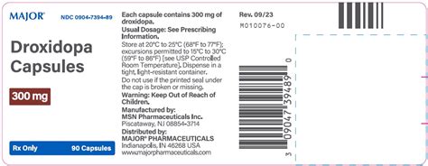 Dailymed Droxidopa Capsule