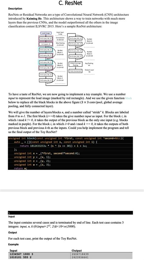 Solved Titlewithtopic Residual Networks Resnets In Convolutional