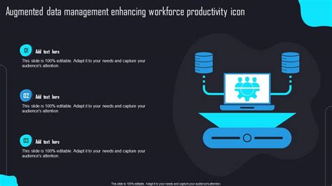 Augmented Data Management Enhancing Workforce Productivity Icon Ppt