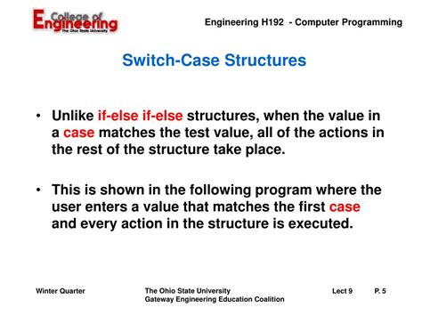 PPT Switch Case Structures PowerPoint Presentation Free Download ID
