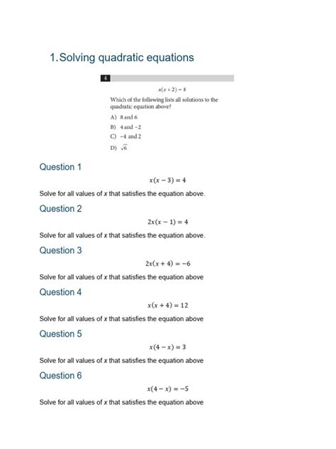 Practice Problems Sat 20240918 Pdf Circle Equations