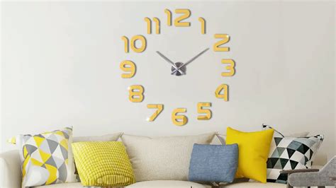 Часы настенные часы 3d бесшумные цифровые акриловые зеркальные домашний декор али