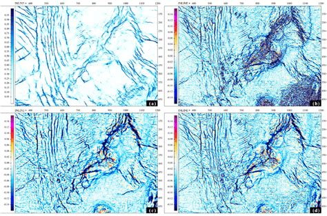 Surface Slices Of Fault Detection And Curvature Attributes For The